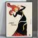 Moulin Rouge Art Jane Avril 1899 Print Henri De Toulouse–lautrec ...
