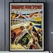 Motor Speedway Poster, Auto Racing Wall Art, Vintage Sports Prints ...