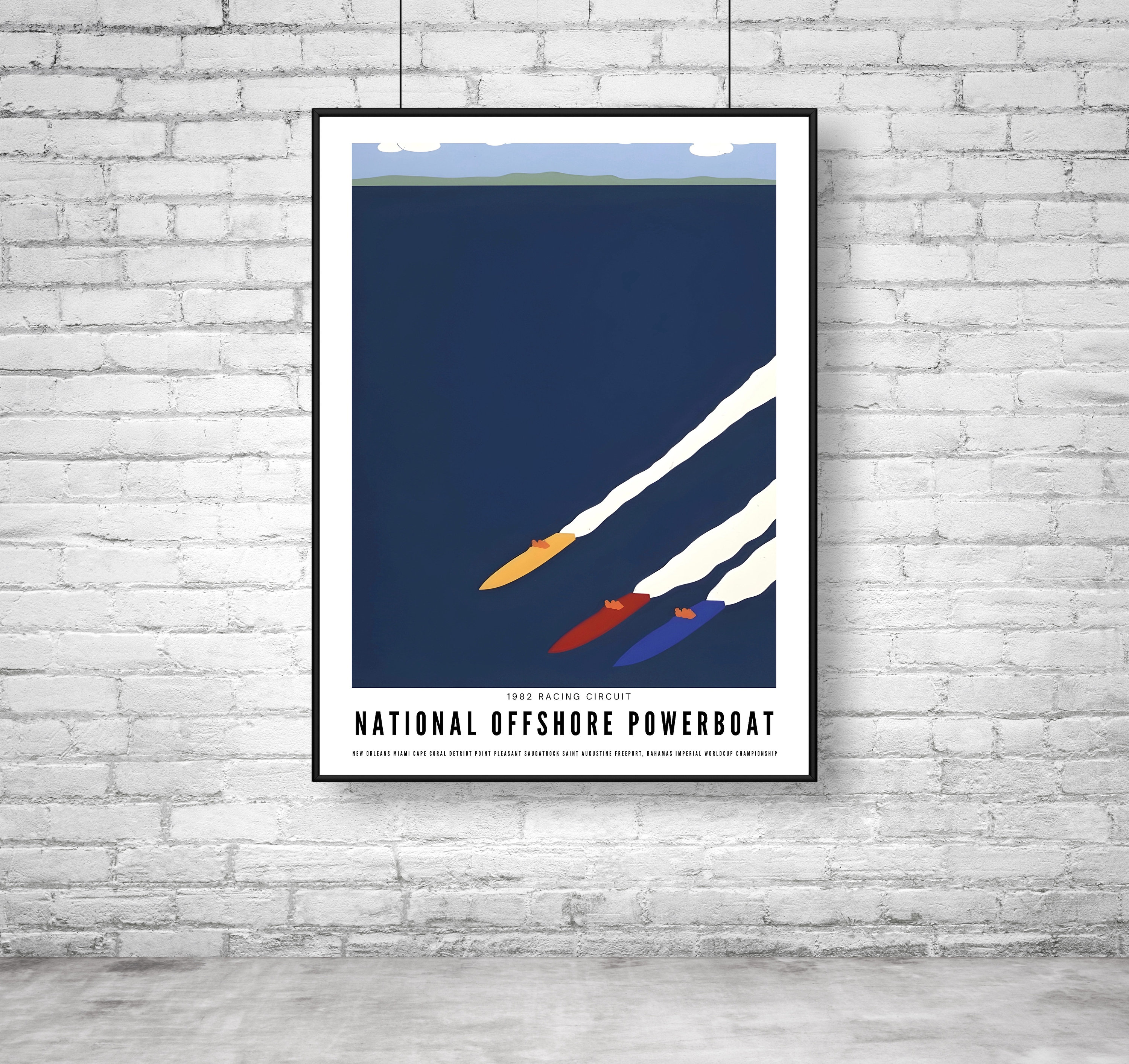Offshore Powerboat Racing Poster, National Offshore Powerboat Racing ...