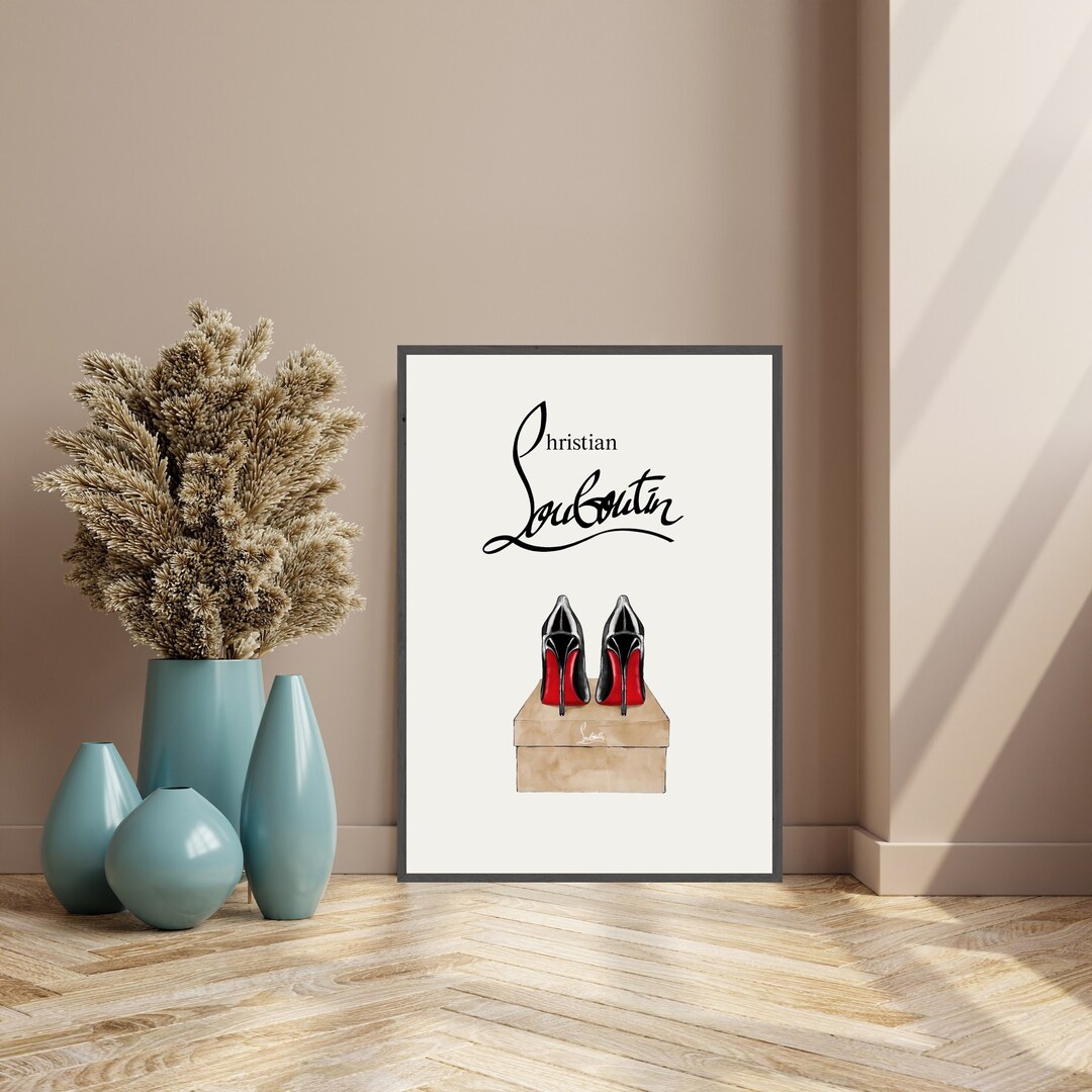 Louboutin High Heels Print, Shoes Fashion, Fashion High Heels Art ...