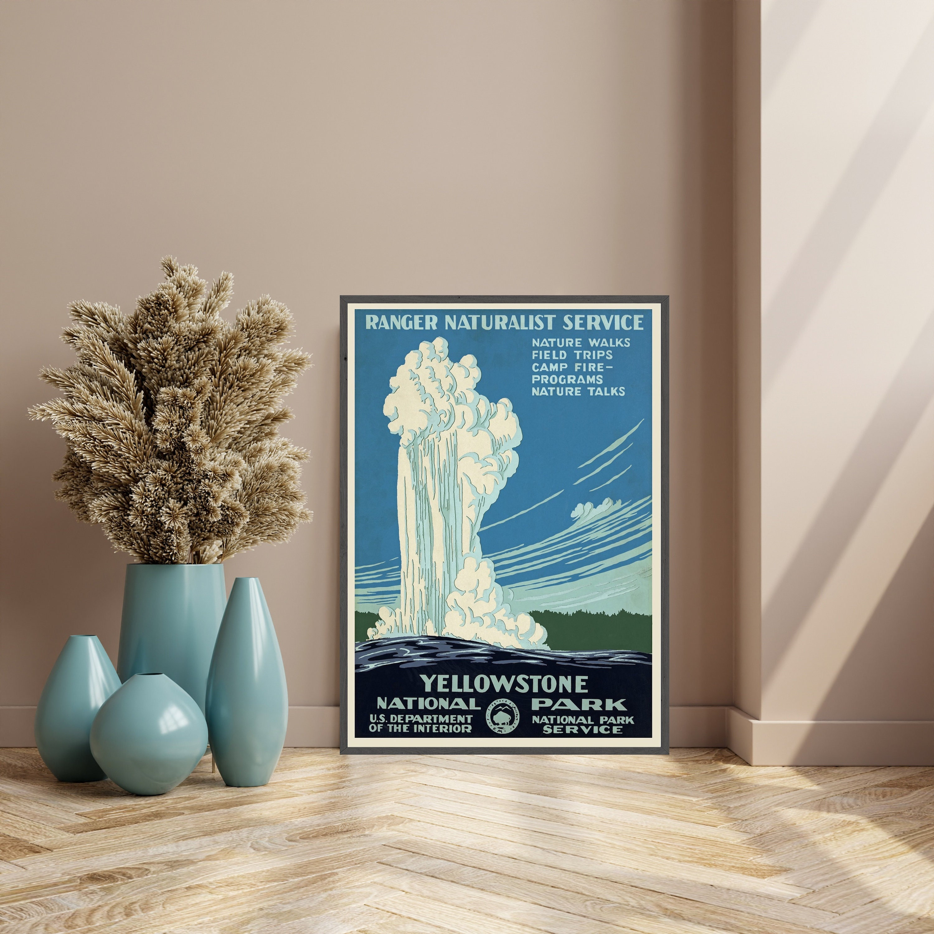 Yellowstone National Park, Ranger Naturalist Service 1938 Vintage ...