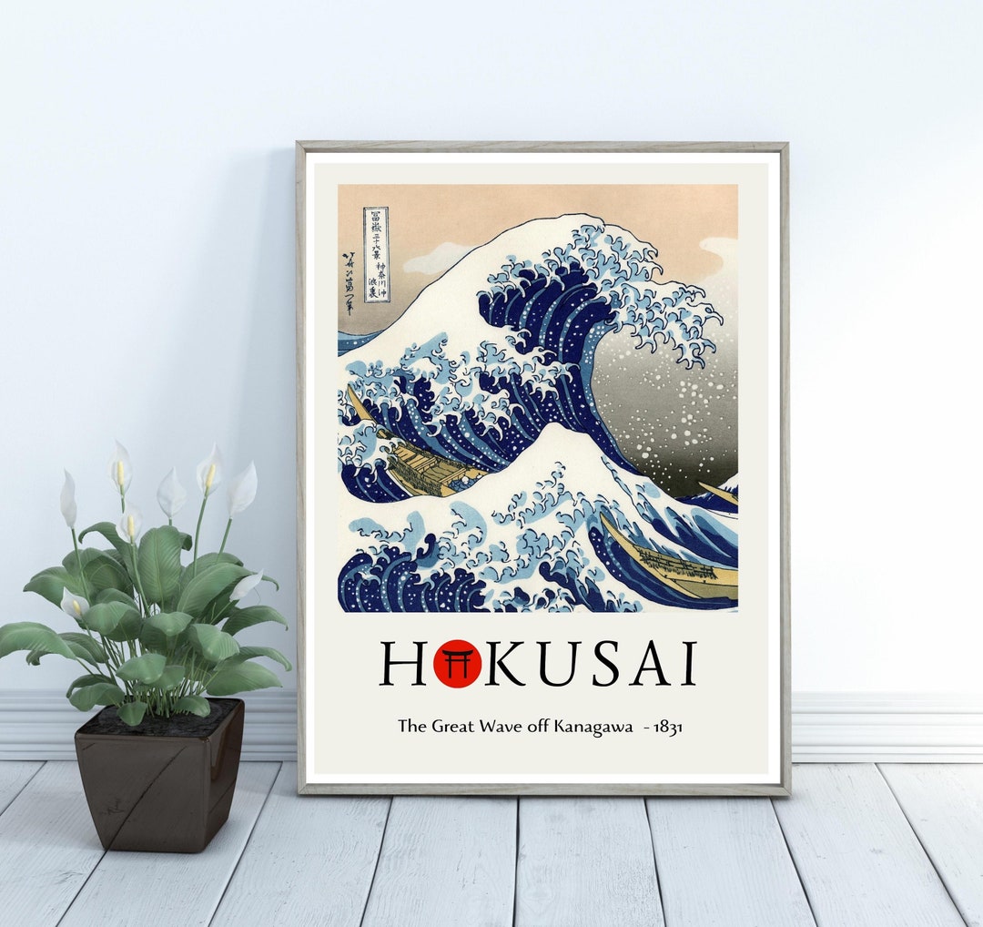 Katsushika Hokusai, the Great Wave off Kanagawa 1831, Japanese Art ...