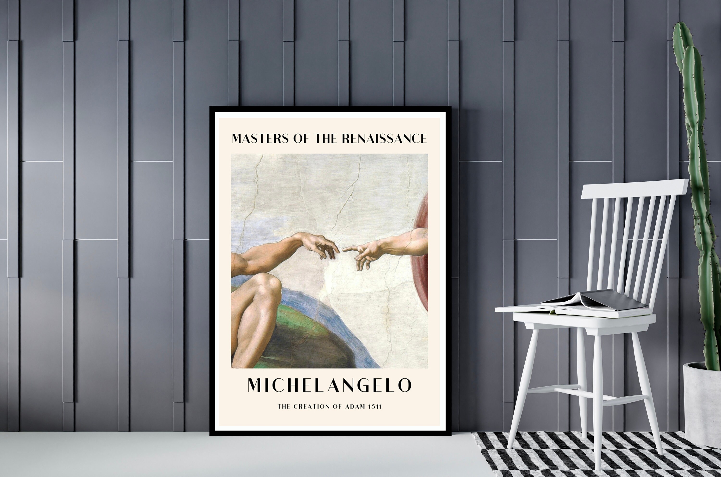 Michelangelo the Creation of Adam Poster Classical Art - Etsy