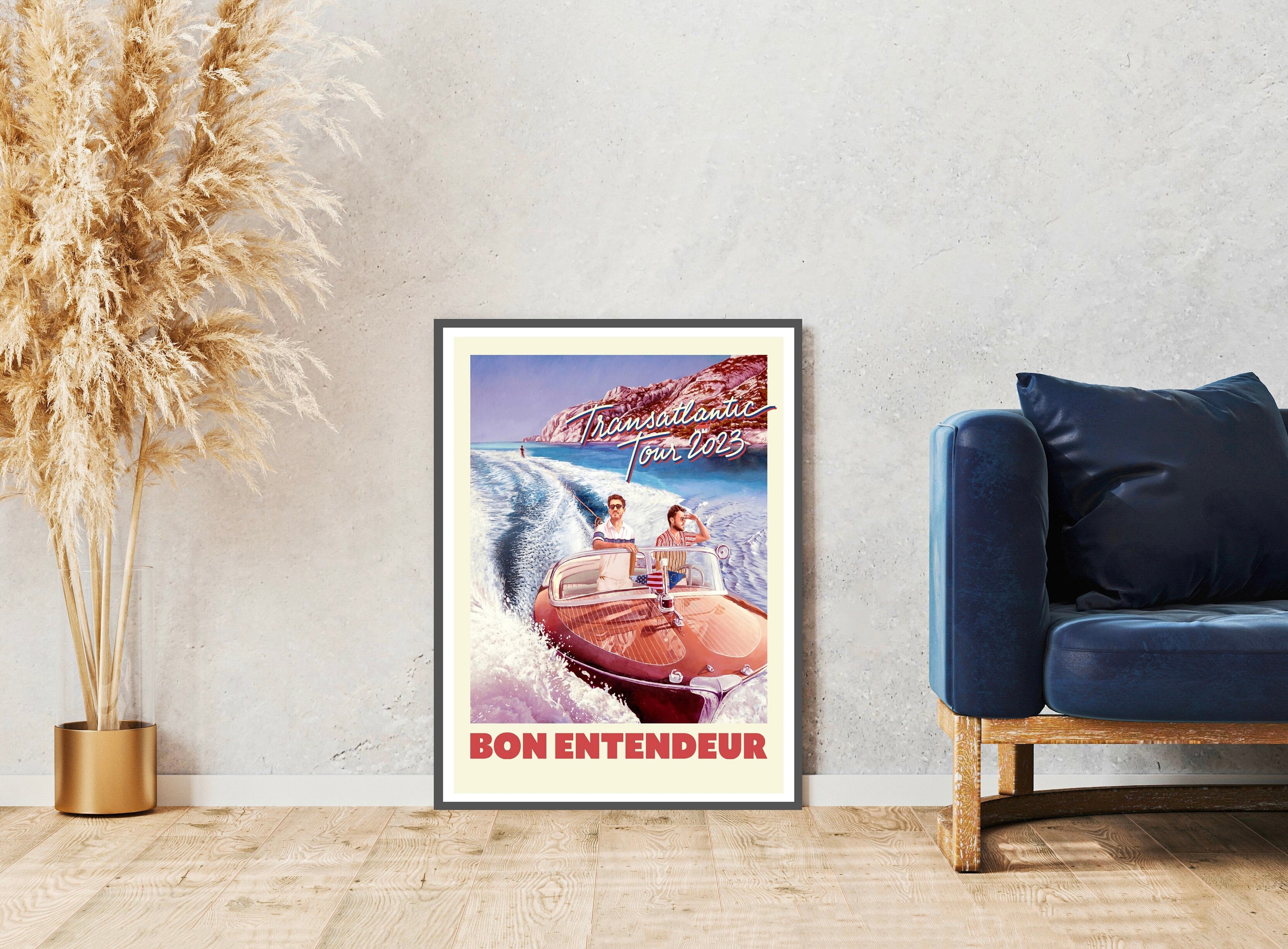 Riva Aquarama Poster, Cote D'azur Poster, Water Skiing Behind Riva ...