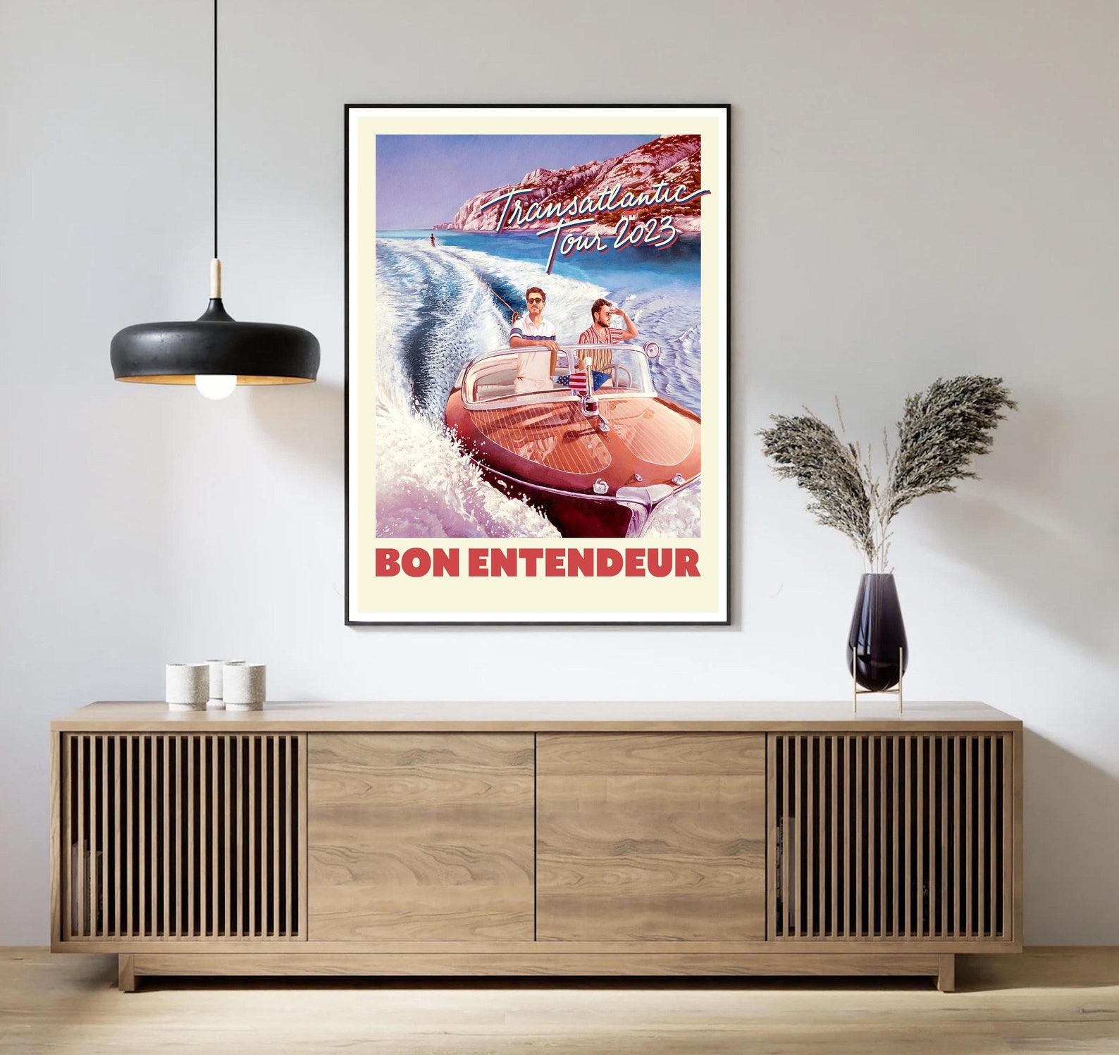 Riva Aquarama Poster, Cote D'azur Poster, Water Skiing Behind Riva ...