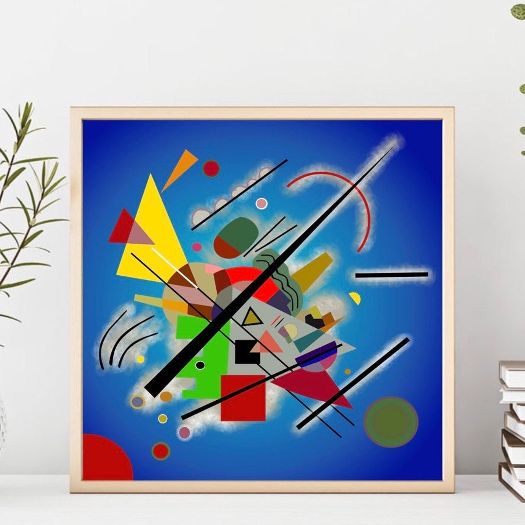 Wassily Kandinsky Blaues Bild blue Painting 1924 Modern Classic Design ...