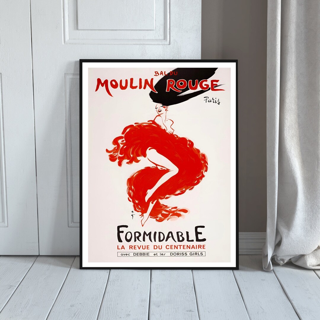 Moulin Rouge Formidable Advertisement Poster, Bal Du Moulin Rouge ...