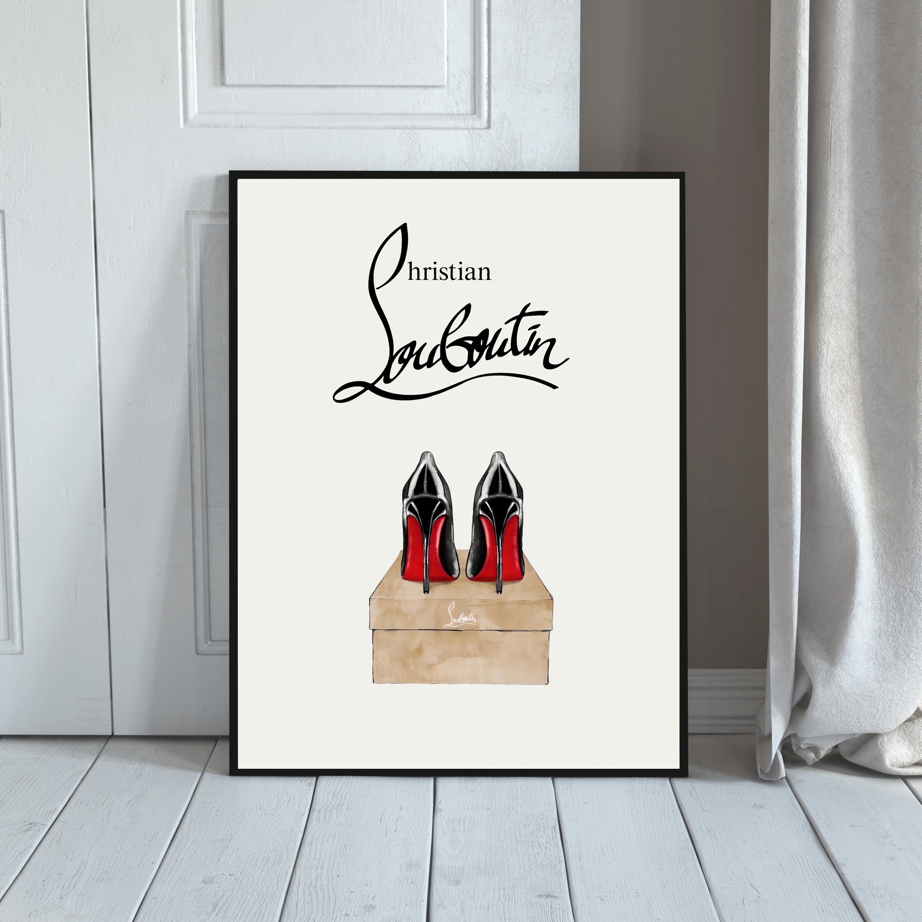 Louboutin High Heels Print, Shoes Fashion, Fashion High Heels Art ...