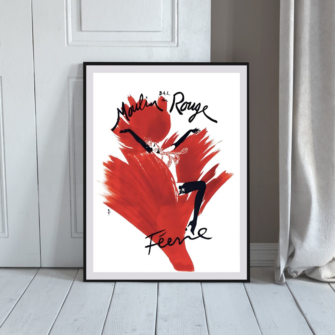 Moulin Rouge Féerie Show Poster, Moulin Art, Bal Du Moulin Rouge, Paris ...