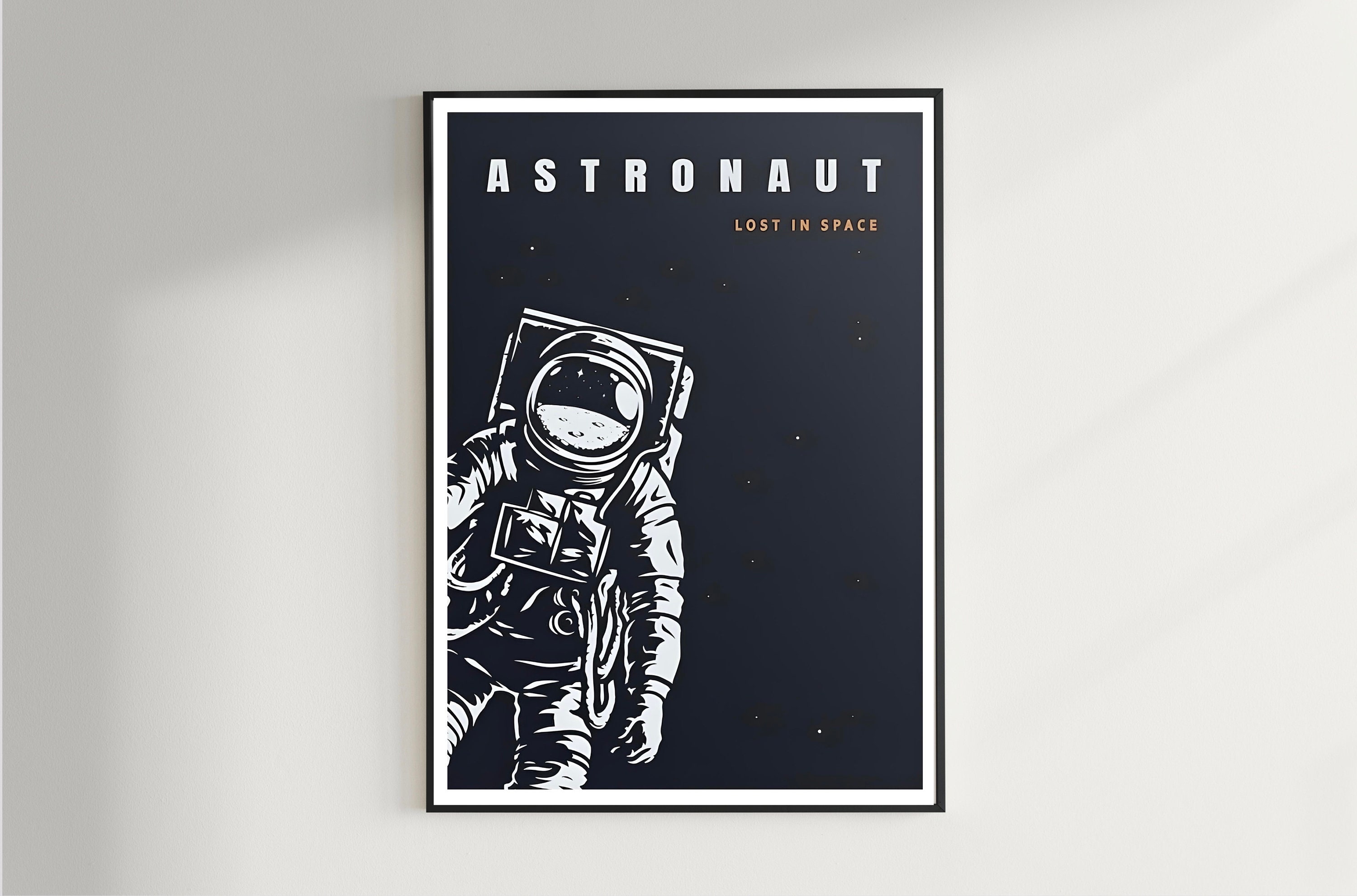 Astronaut Lost in Space Poster, Space Print, Lost Astronaut Poster ...