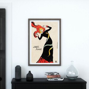 Moulin Rouge Art Jane Avril 1899 Print Henri De Toulouse–lautrec ...