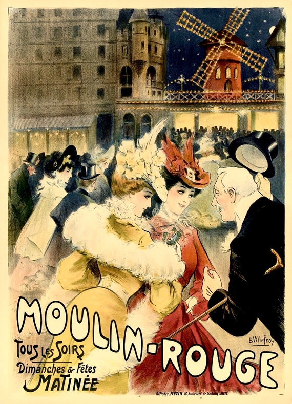 Moulin Rouge Poster Windmill