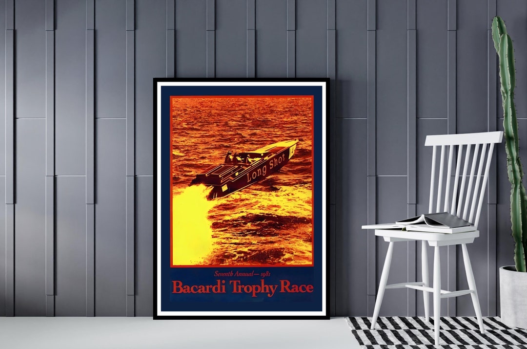 Offshore Boat Racing Poster | Long Shot Powerboats in Florida Yachting ...