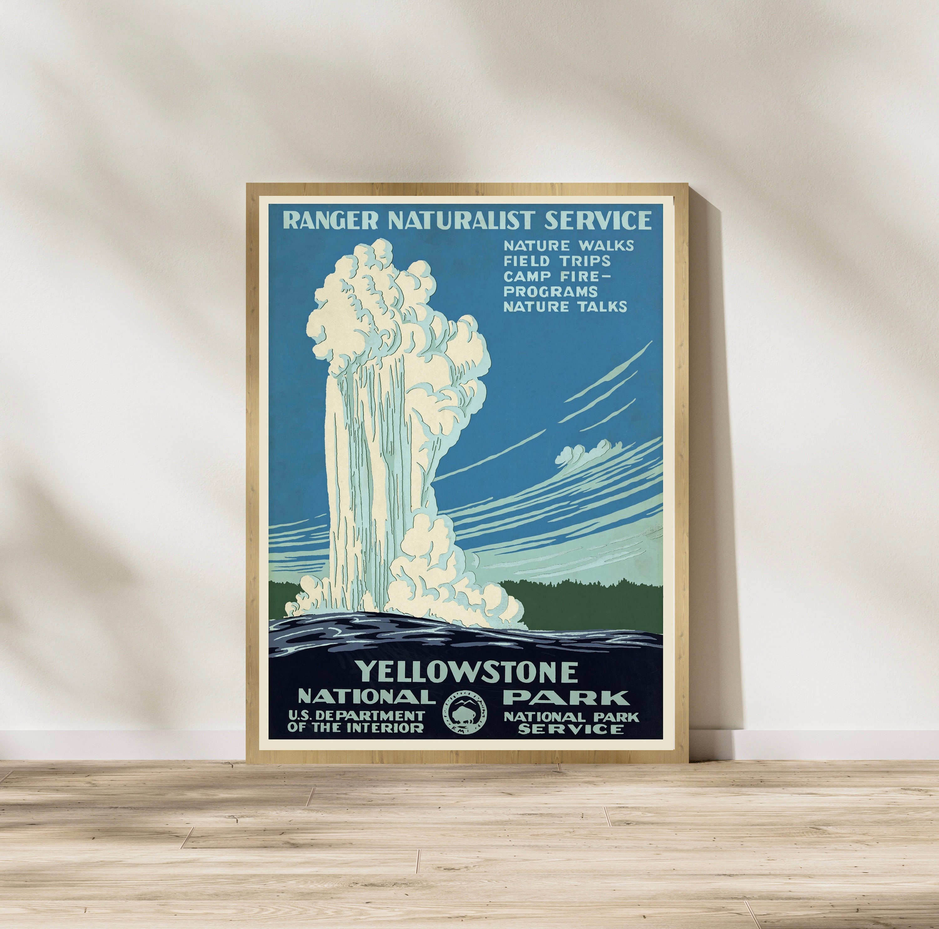 Yellowstone National Park, Ranger Naturalist Service 1938 Vintage ...