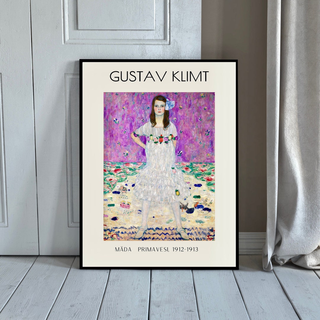 Gustav Klimt Poster, Mäda Primavesi, Art Nouveau, Symbolism, Portrait ...