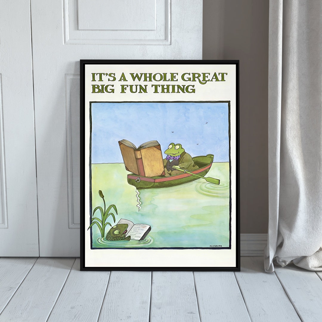 Green Frog in Rowboat it's a Whole Great Big Fun Thing Tomi Ungerer ...