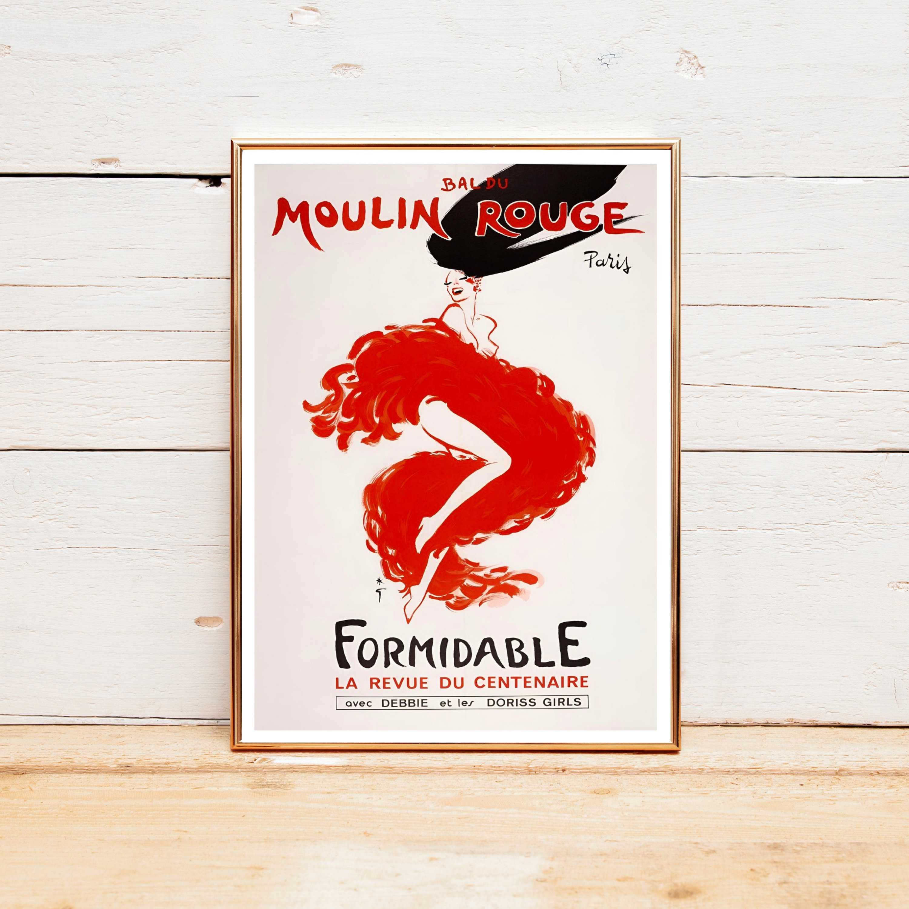 Moulin Rouge Formidable Advertisement Poster, Bal Du Moulin Rouge ...