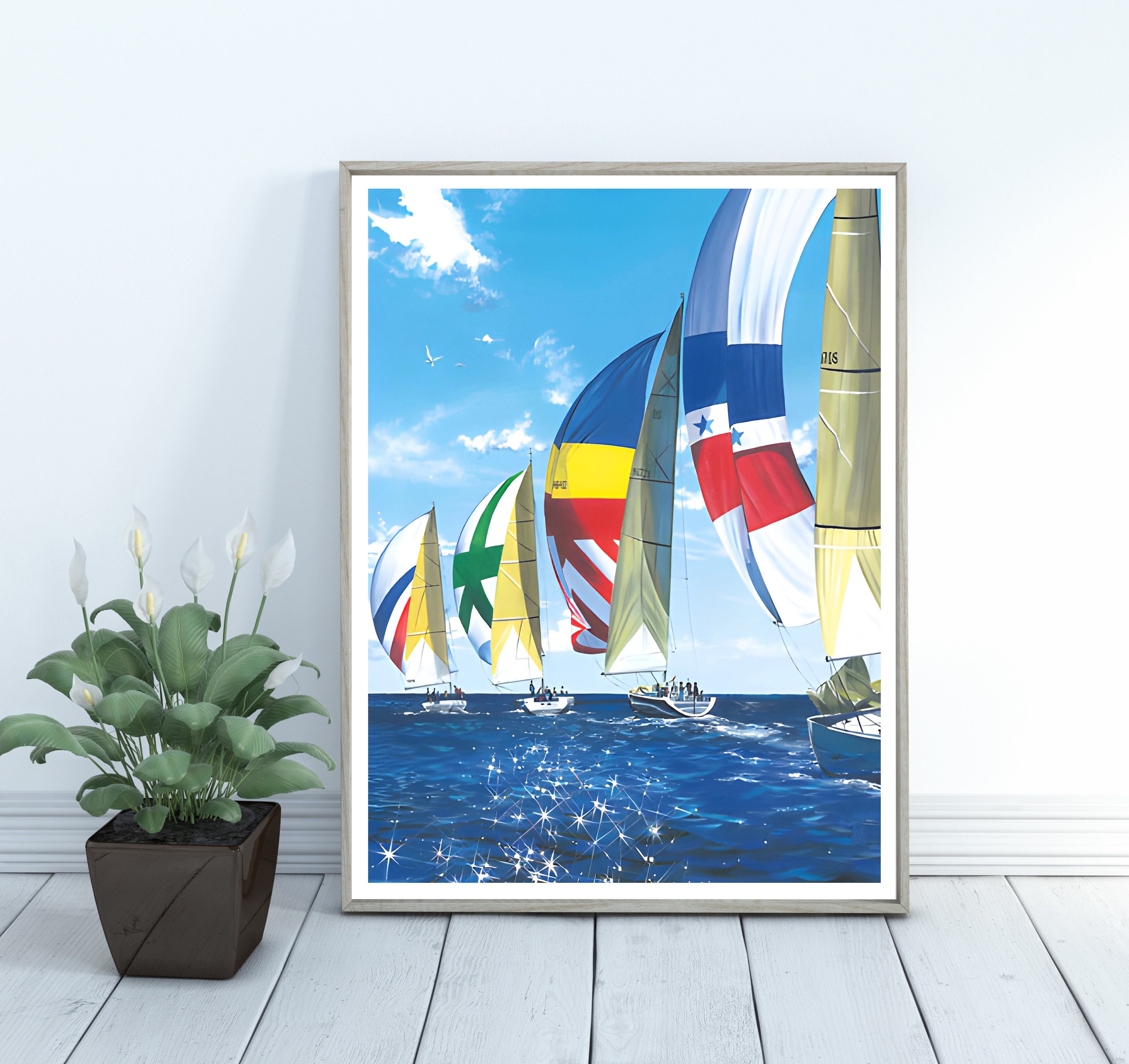 Sailing Regatta Poster, Yachting Poster, Sailing Life, Caribbean ...