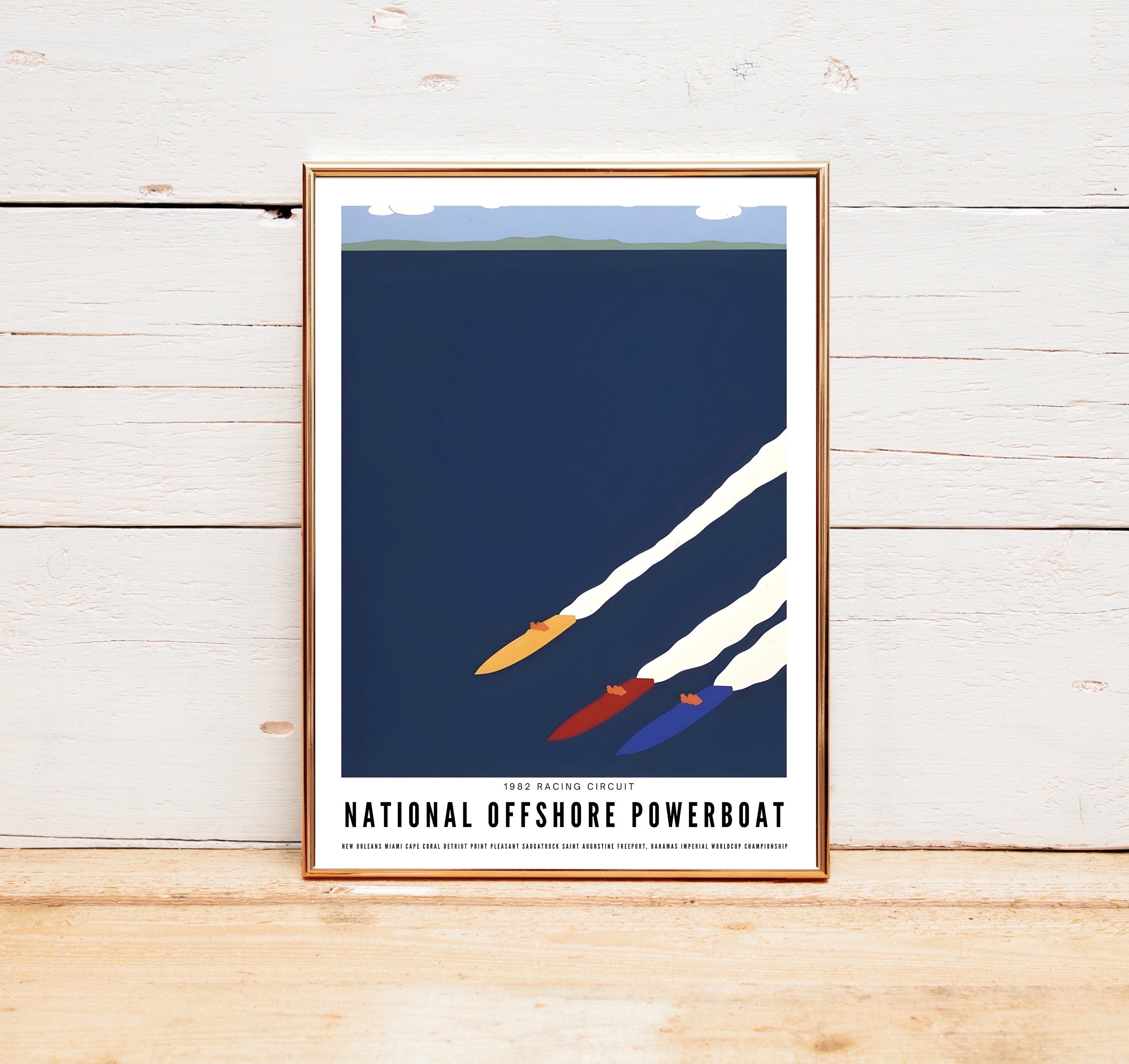 Offshore Powerboat Racing Poster, National Offshore Powerboat Racing ...