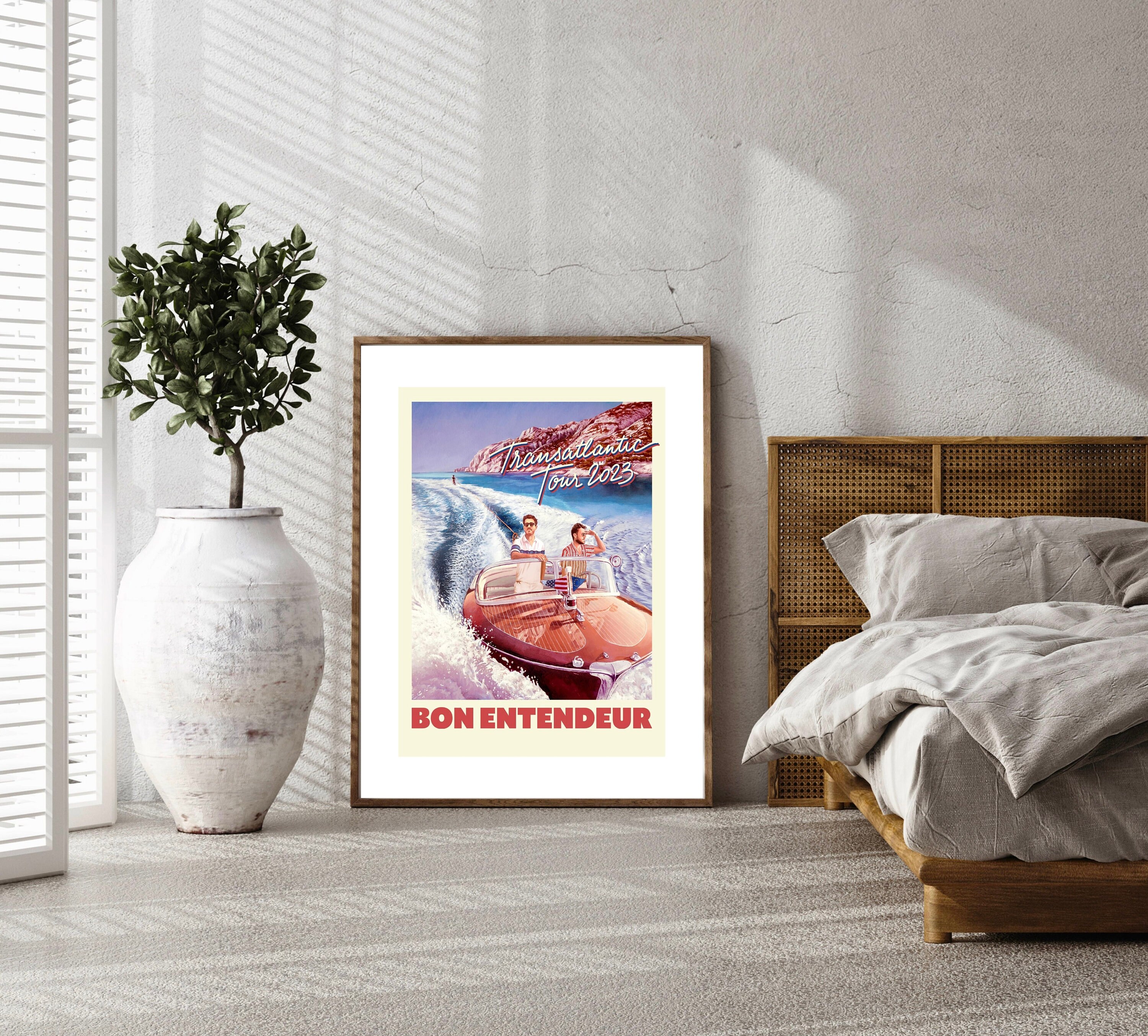 Riva Aquarama Poster, Cote D'azur Poster, Water Skiing Behind Riva ...