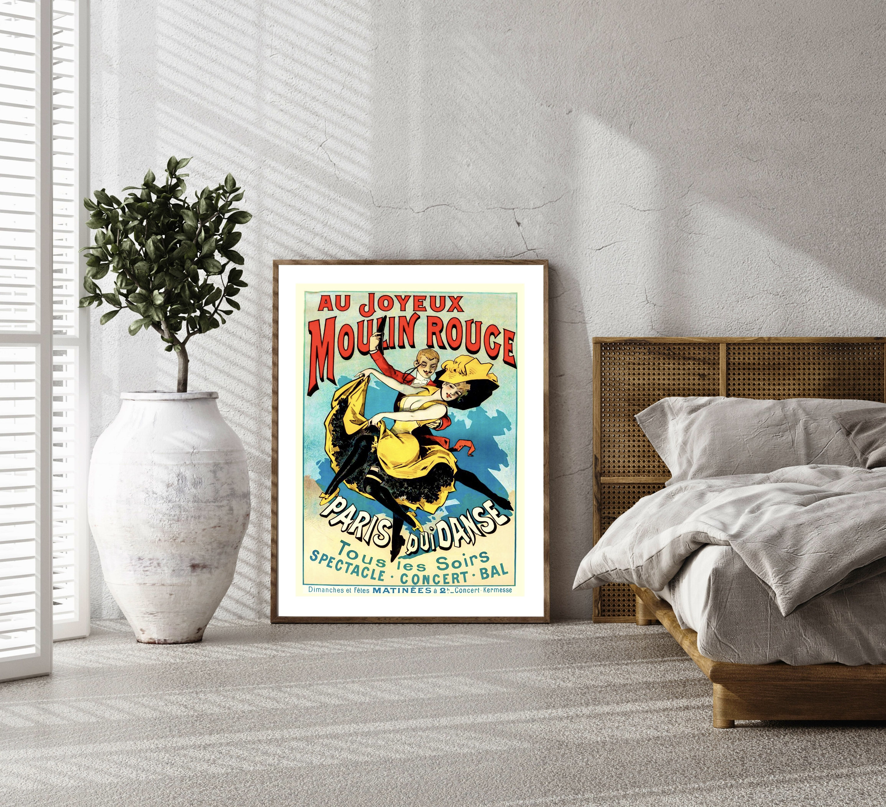 Moulin Rouge Poster, Au Joyeux , Art Prints, Vintage Poster, Vintage ...