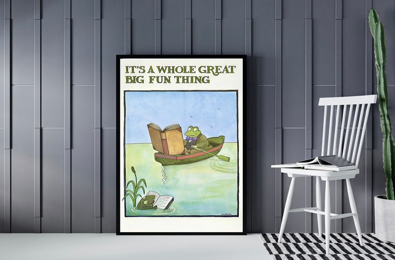 Green Frog in Rowboat it's a Whole Great Big Fun Thing Tomi Ungerer ...