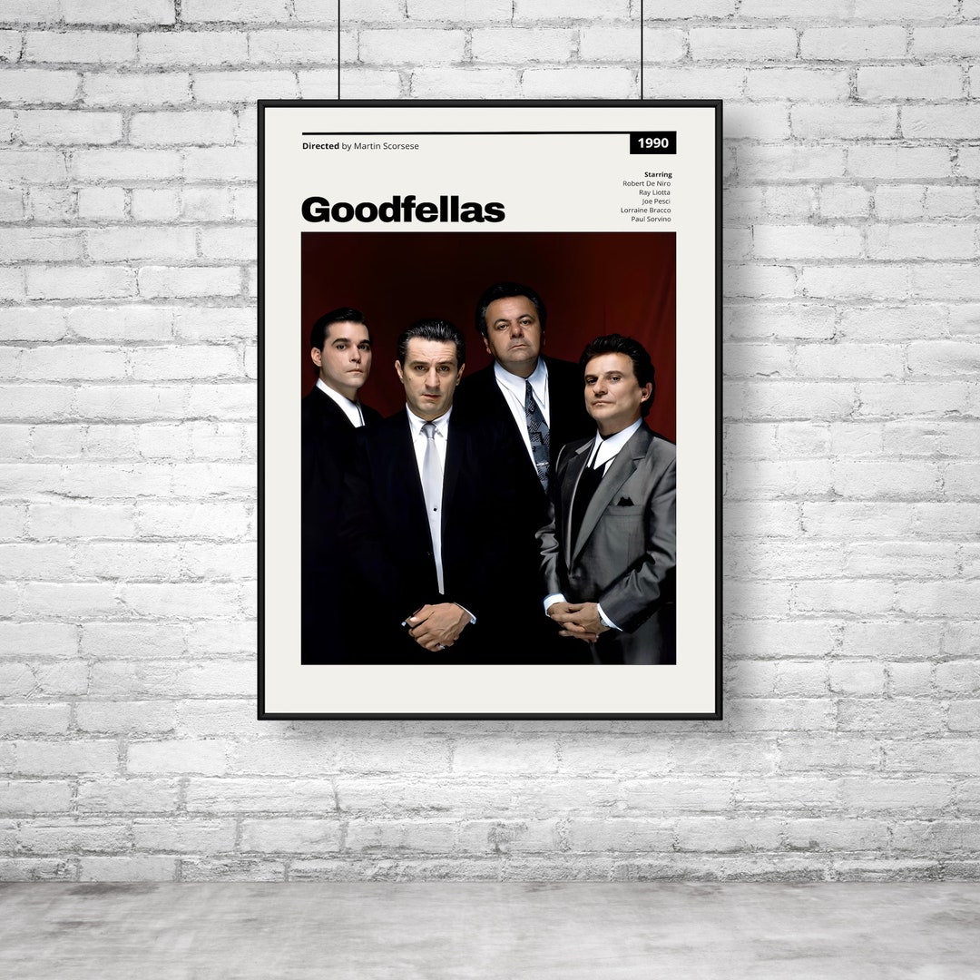 Goodfellas Poster, Minimalist Movie Print, Martin Scorsese Movie ...