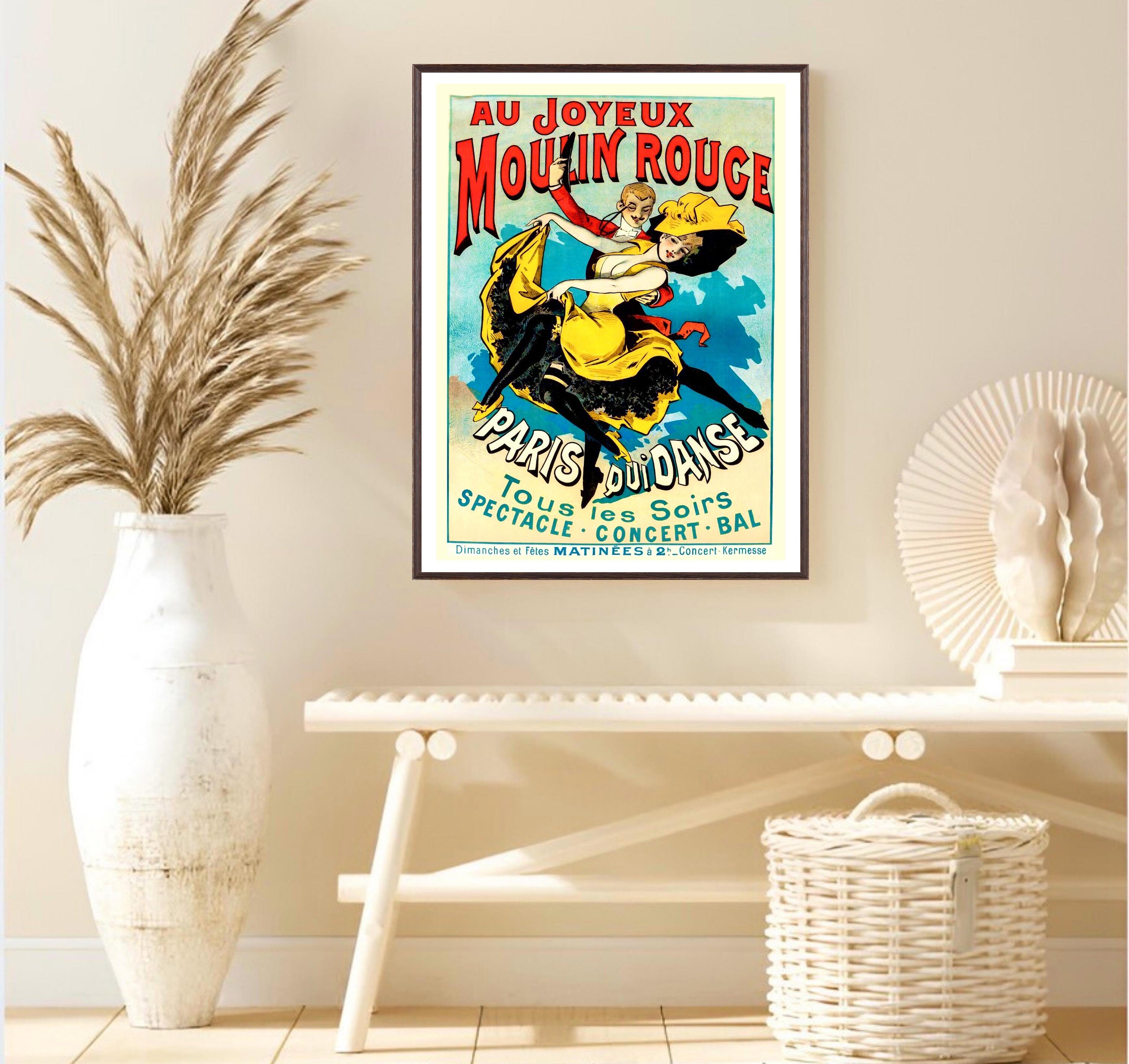 Moulin Rouge Poster, Au Joyeux , Art Prints, Vintage Poster, Vintage ...