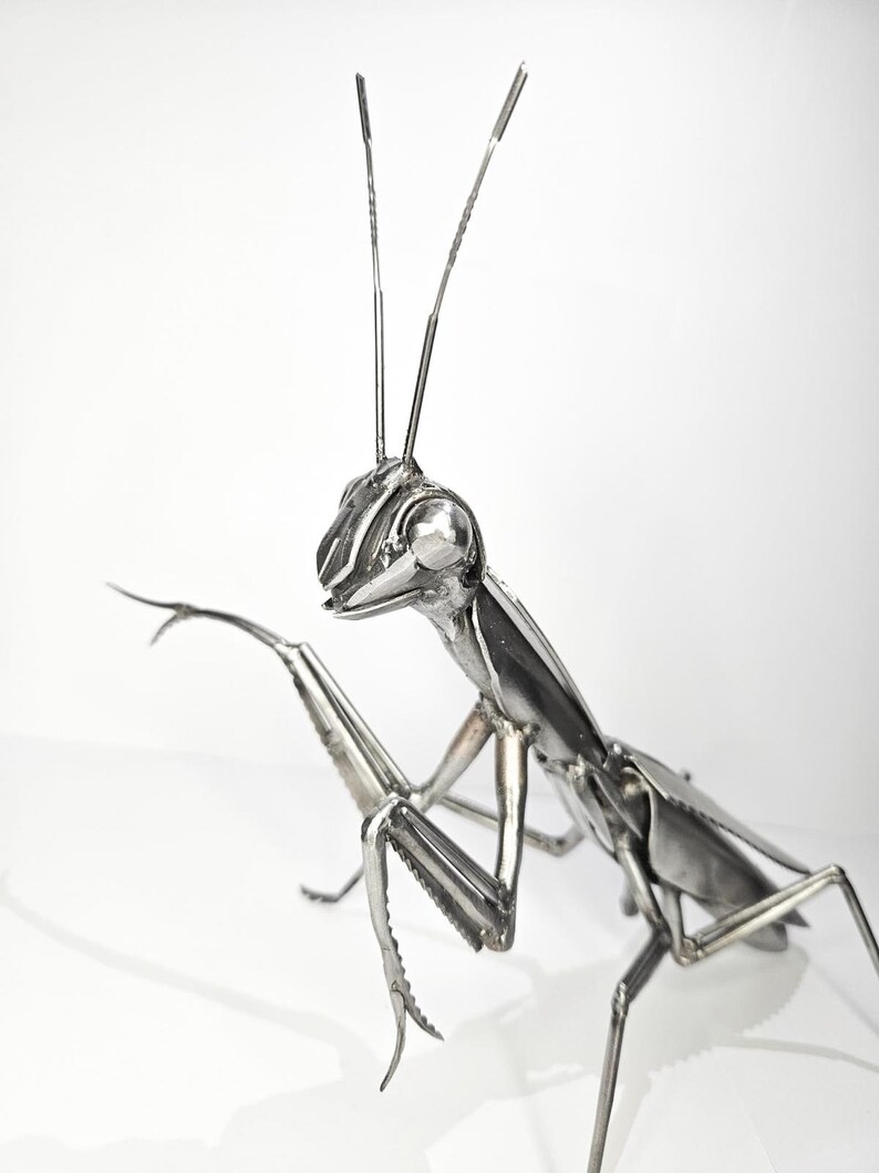 Metal Praying Mantis Sculpture mantis - Etsy