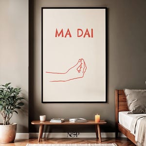 Printable Funny Italy Poster Line Art Doodle Print Italian Hand Gesture ...