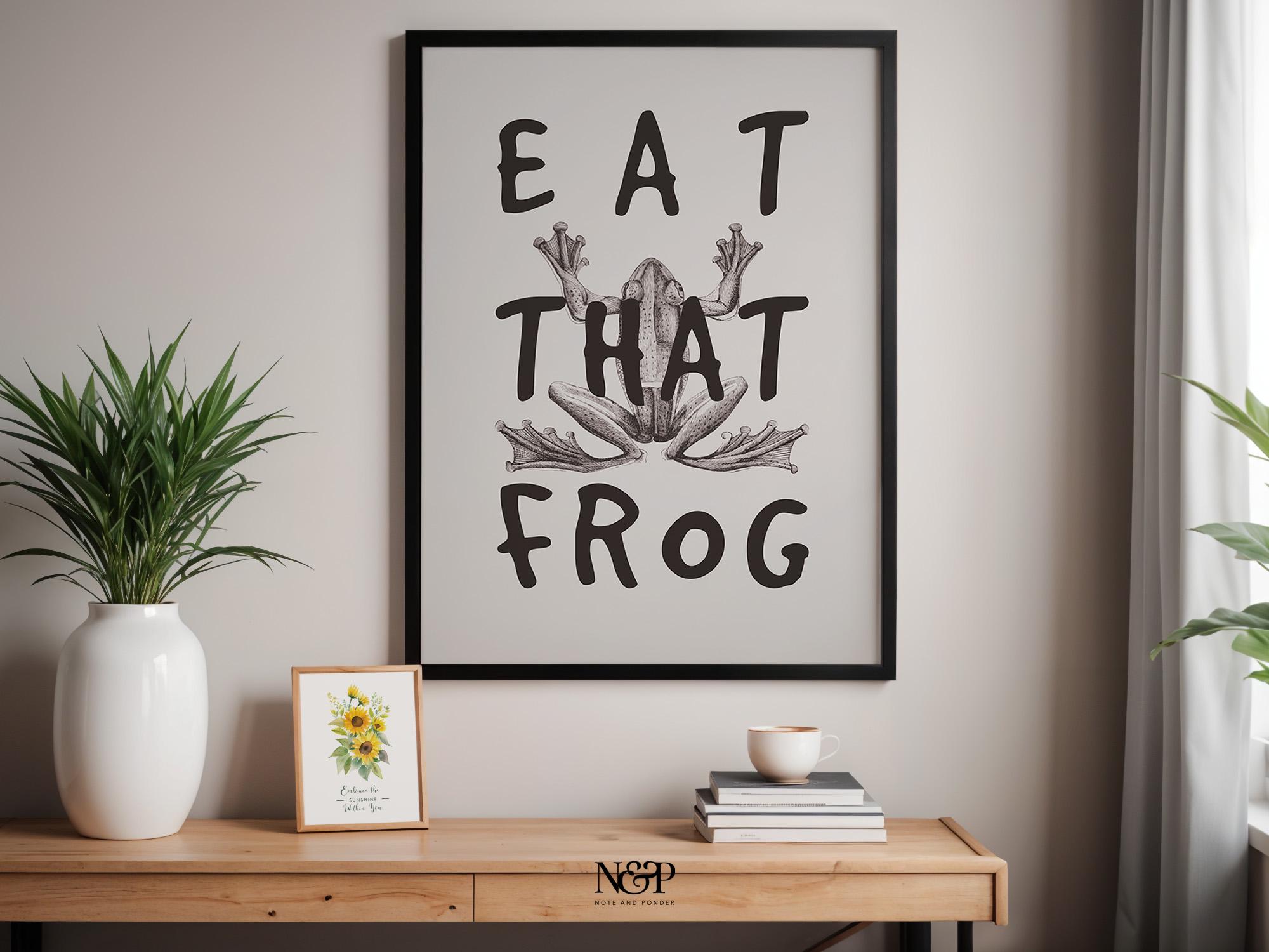 Motivational Wall Art, Printable Procrastination Poster, Office Wall ...