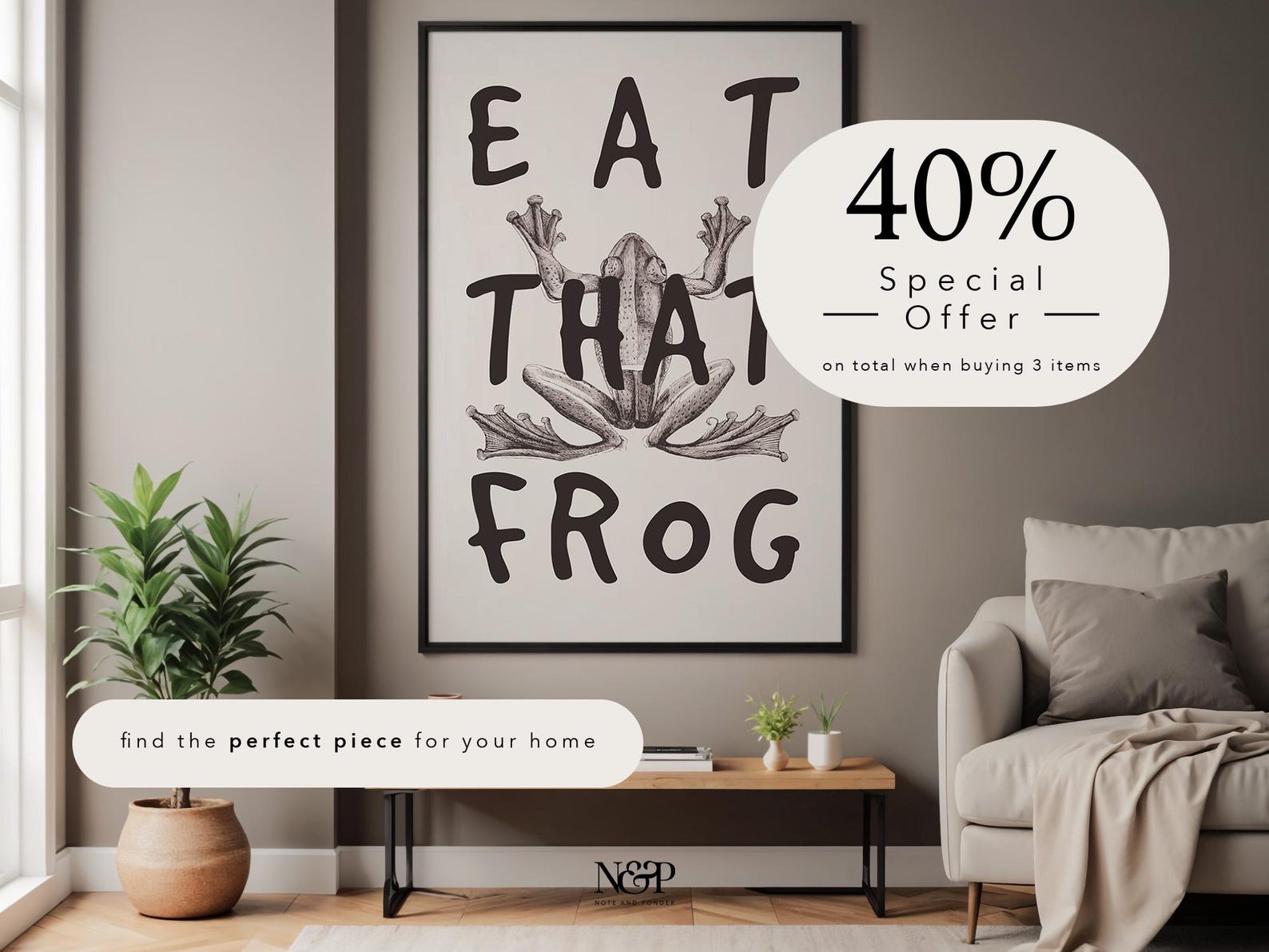 Motivational Wall Art, Printable Procrastination Poster, Office Wall ...