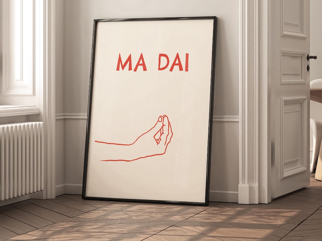 Printable Funny Italy Poster Line Art Doodle Print Italian Hand Gesture ...