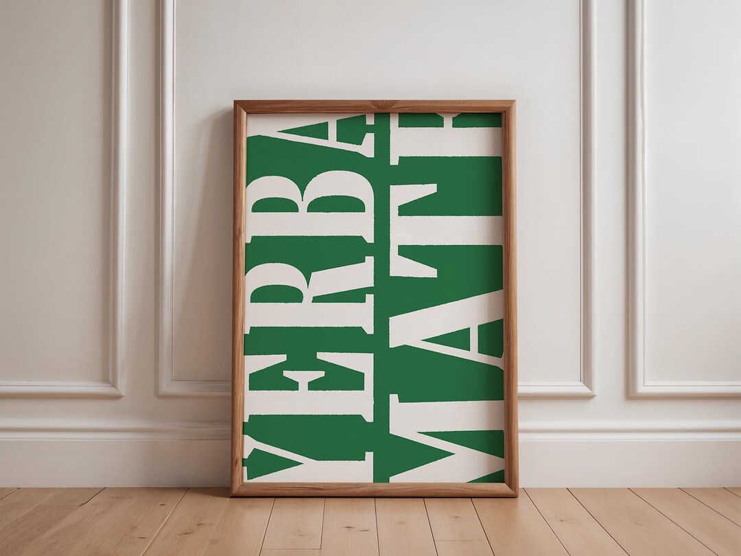 Yerba Mate Print Gift for Mate Lovers Birthday Present Tea Bar ...