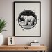 Printable Vintage Polar Bear Wall Art, Winter Wonderland Poster Black ...