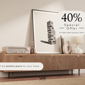 Printable Black and White Vintage Jenga Wall Art, Game Room Decor ...