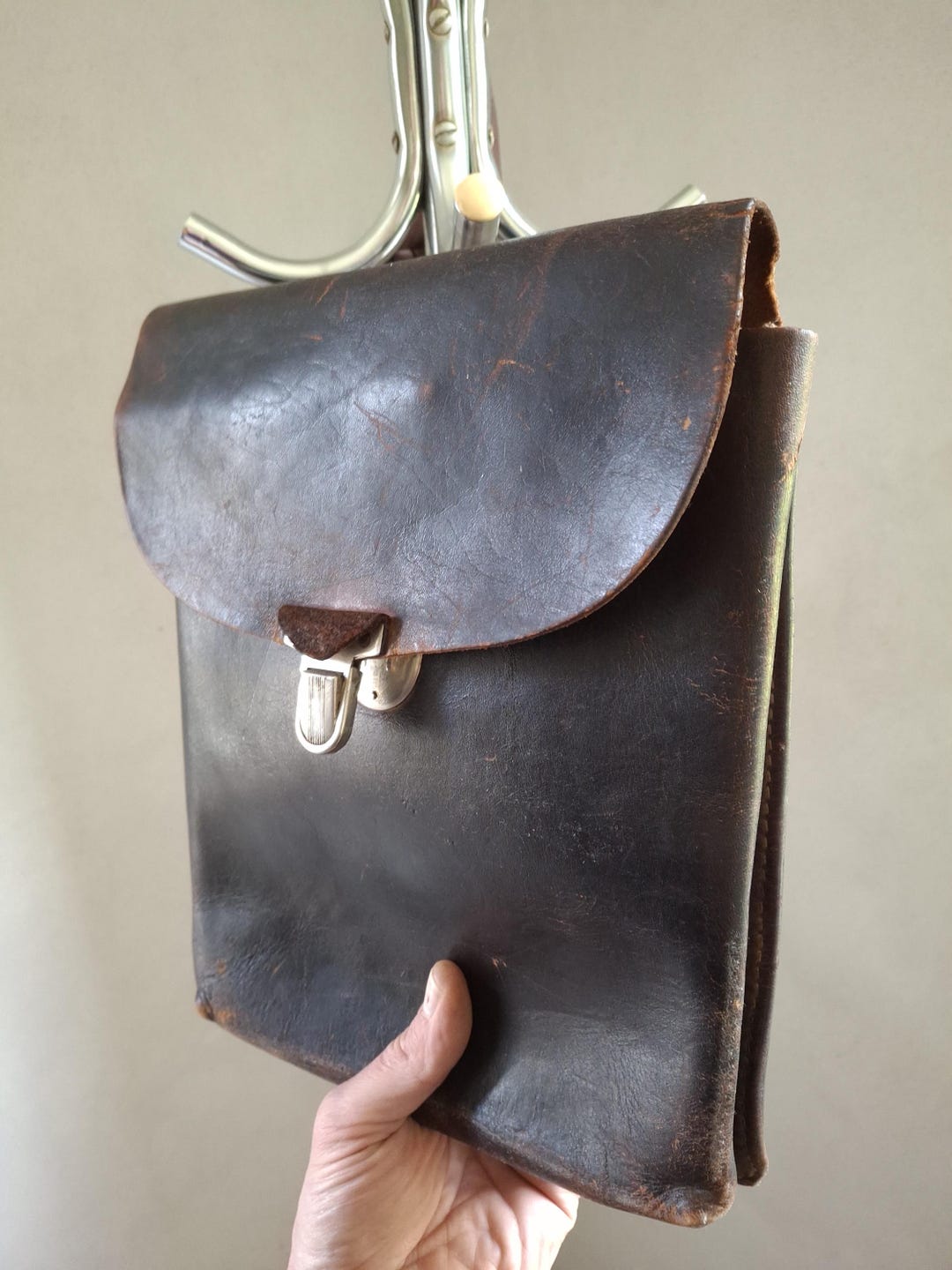 A Railwayman's Leather Side Bag With a Shoulder Strap - Etsy