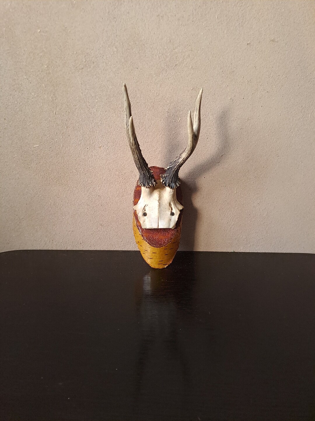 Vintage Carved Wooden Hunting Trophy Board With Small Deer - Etsy