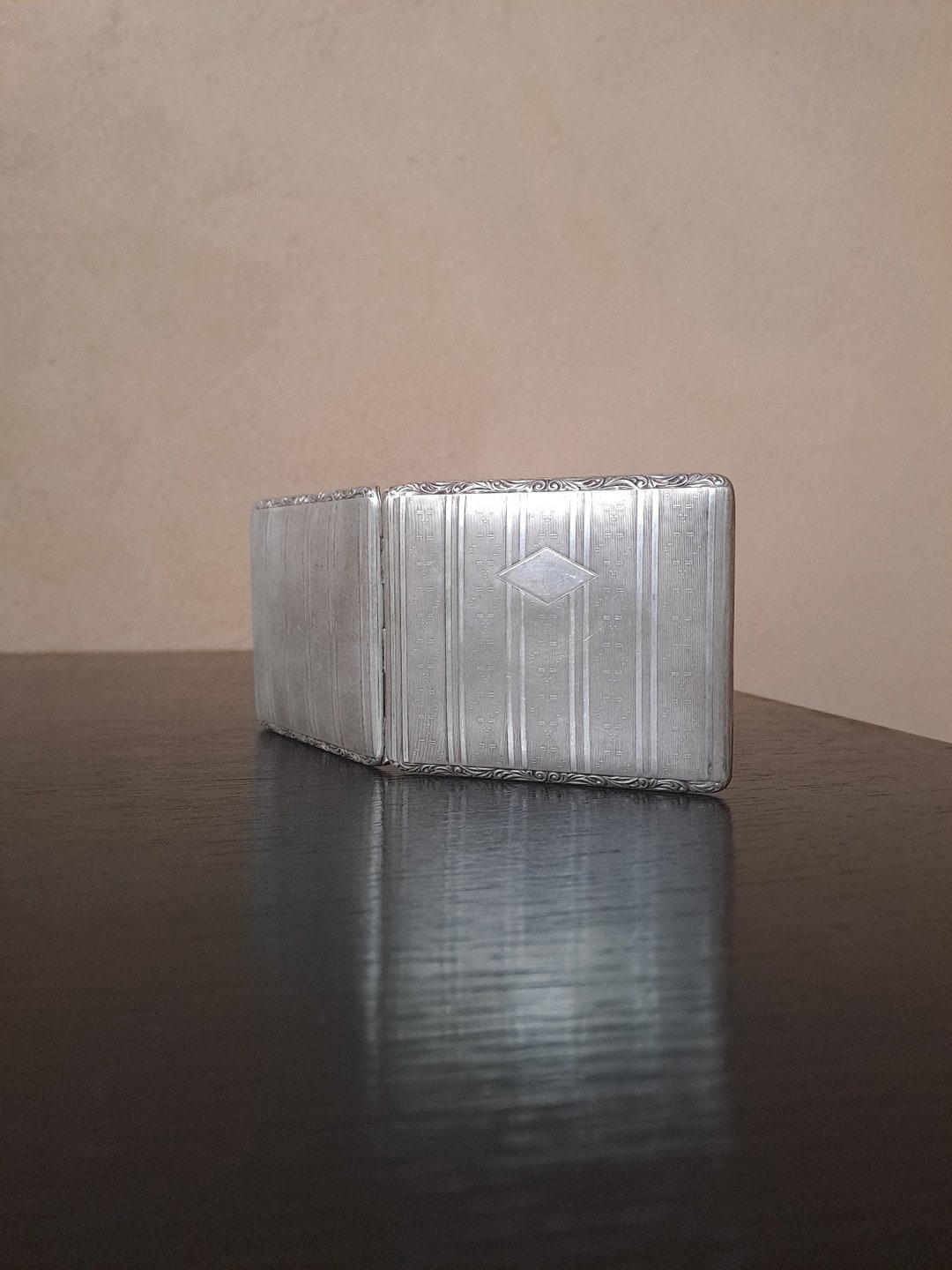 Early 20th Century Engraved Cigarette Case Made of Alpacca - Etsy