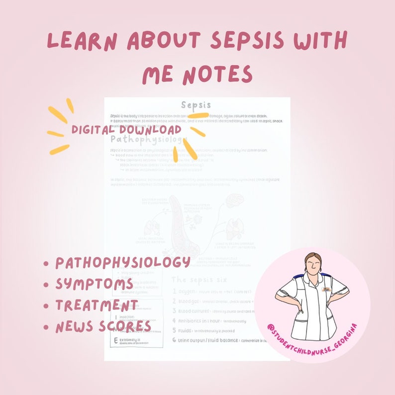 Sepsis Factsheet DIGITAL DOWNLOAD - Etsy