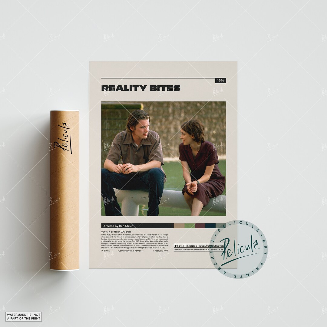 Reality Bites Poster Ben Stiller Minimalist Movie Poster Vintage Retro ...