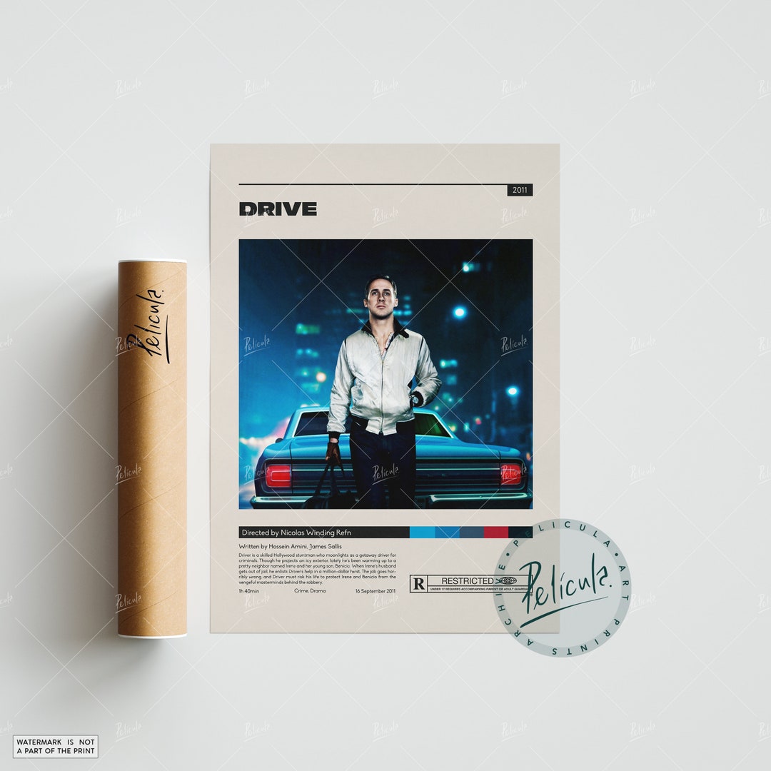 Drive Poster Nicolas Winding Refn Minimalist Movie Poster Vintage Retro ...