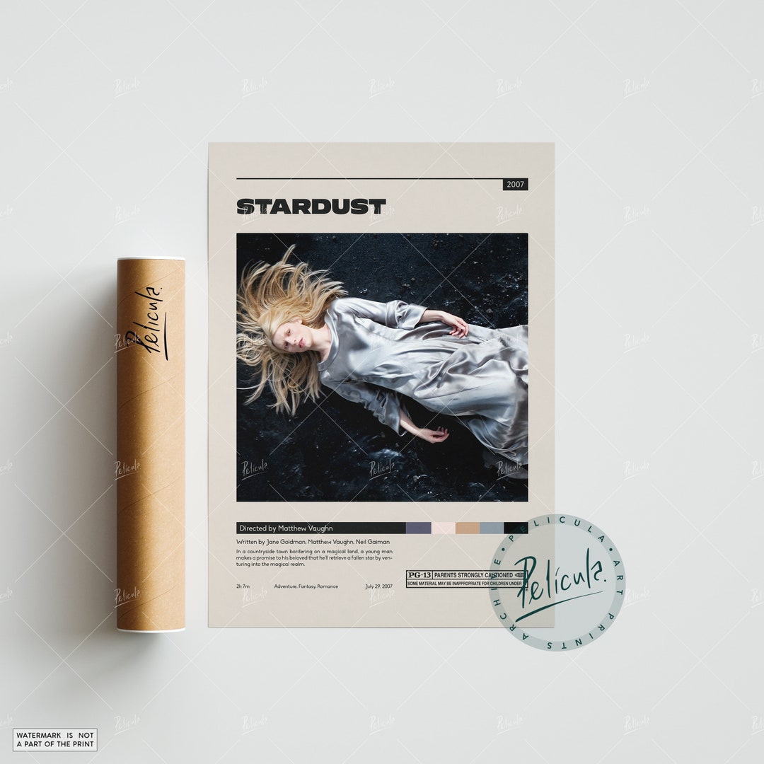 Stardust Poster Matthew Vaughn Minimalist Movie Poster Vintage Retro ...
