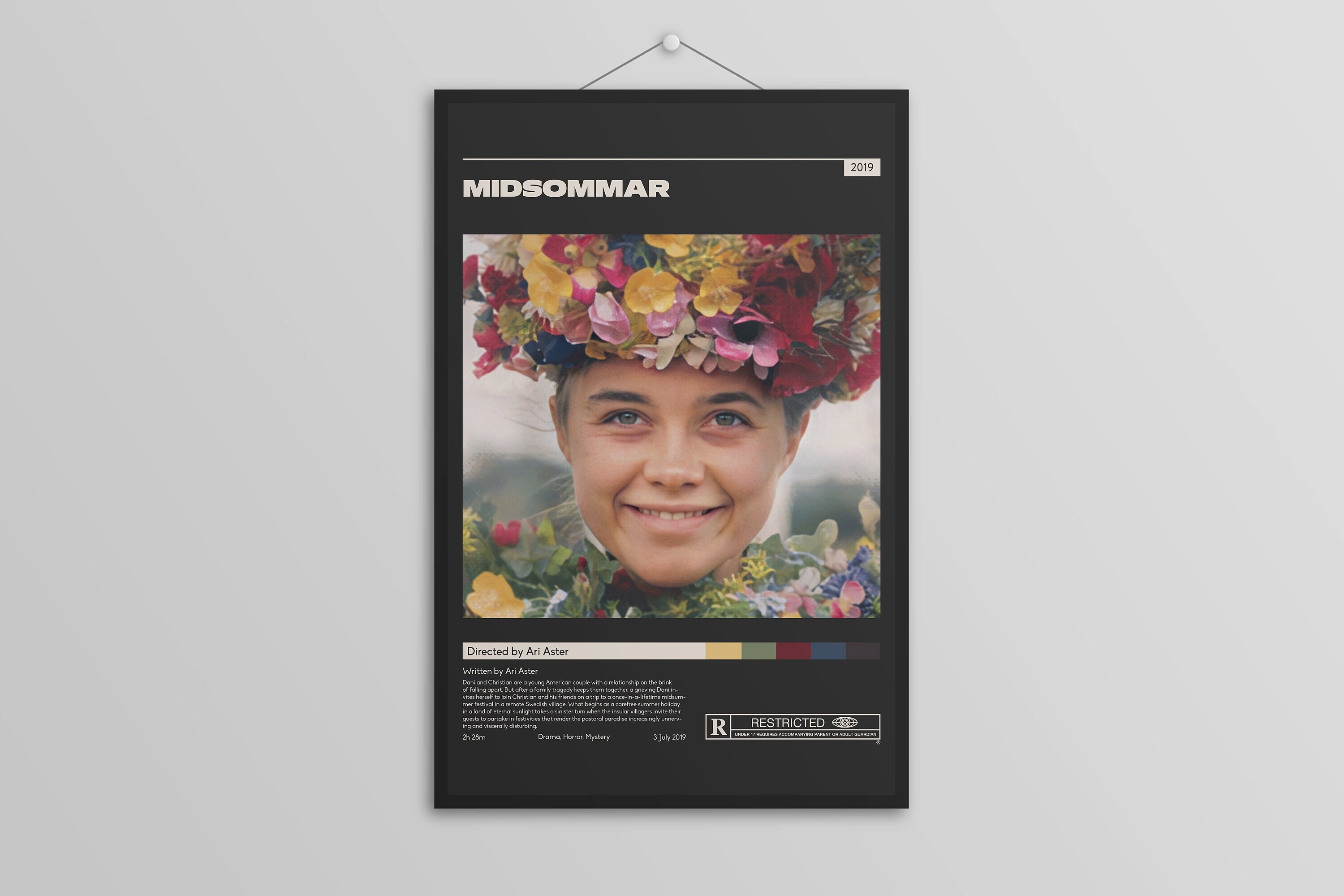 Midsommar | Ari Aster | Minimalist Movie Poster | Vintage Retro Art (Und)