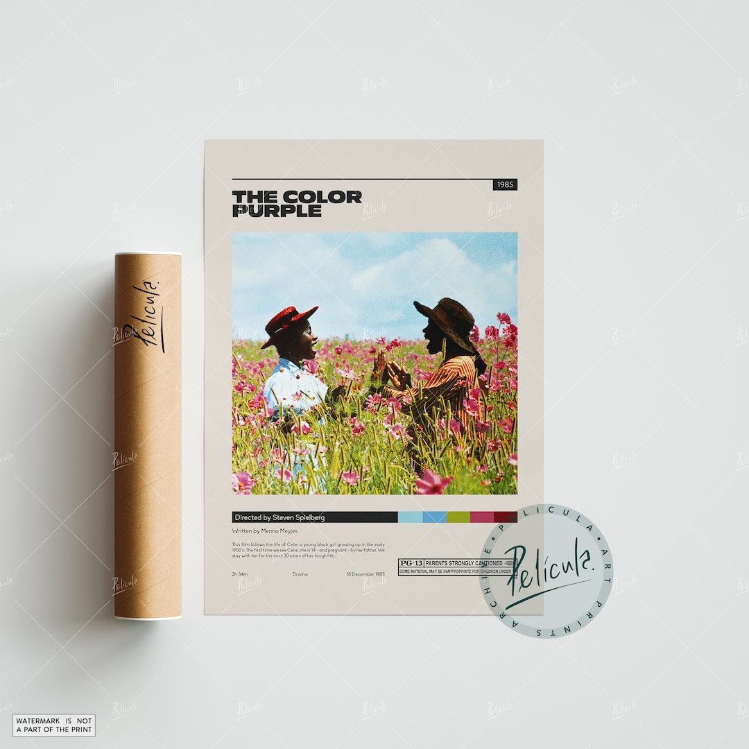 The Color Purple Poster Steven Spielberg Minimalist Movie Poster ...