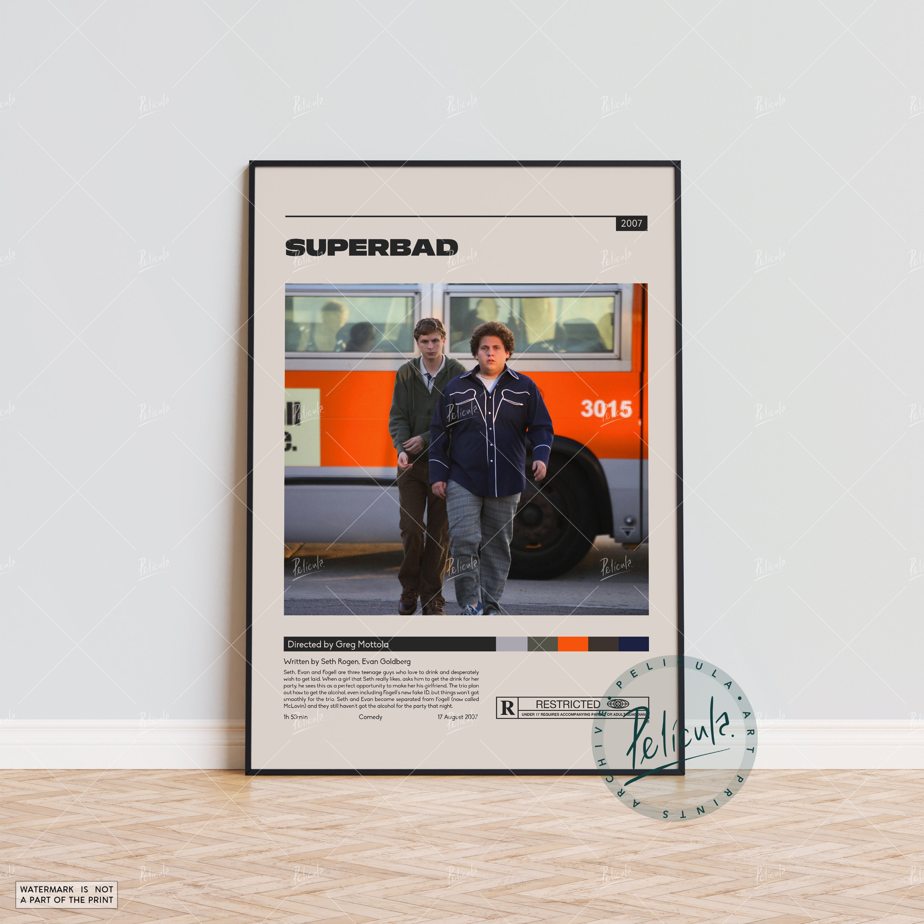 Superbad Poster | Greg Mottola | Minimalist Movie Poster