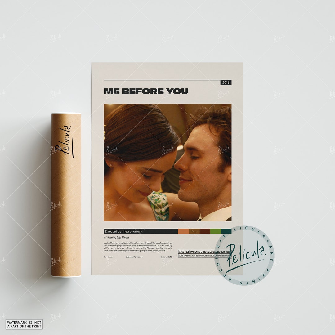 Me Before You Poster Thea Sharrock Minimalist Movie Poster Vintage ...