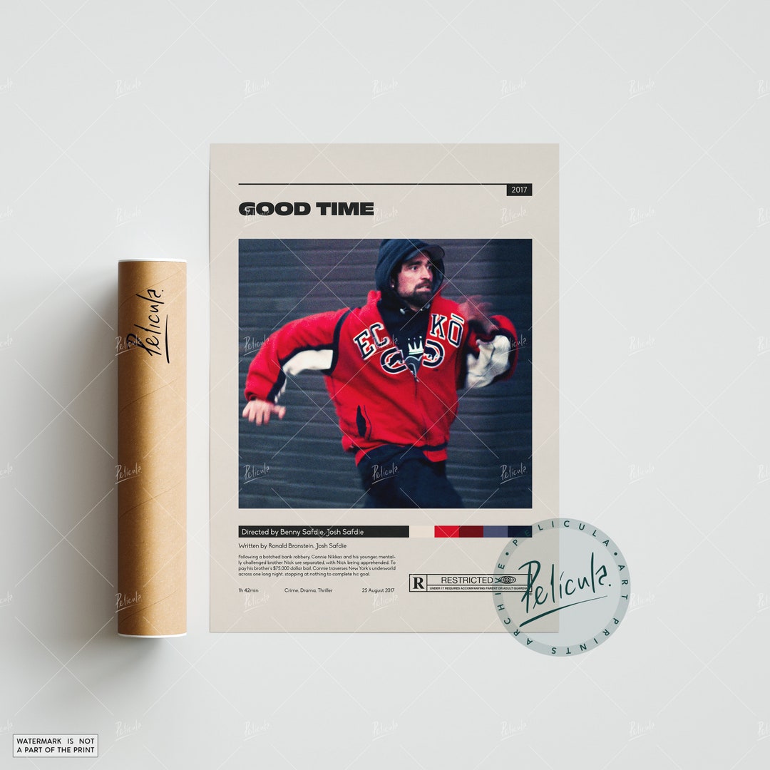 Good Time Poster Benny, Josh Safdie Minimalist Movie Poster Vintage ...