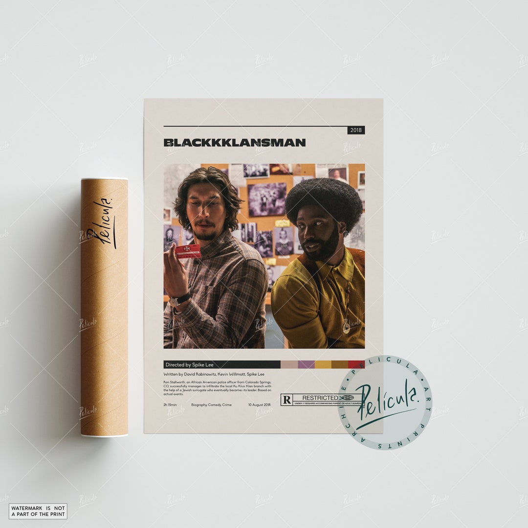 Blackkklansman Poster Spike Lee Minimalist Movie Poster Vintage Retro ...