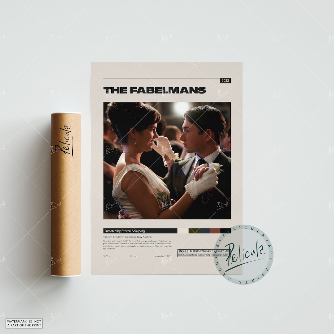The Fabelmans Poster Steven Spielberg Minimalist Movie Poster Vintage ...